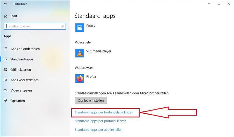Windows 10 Help, Foto's openen met een standaard programma