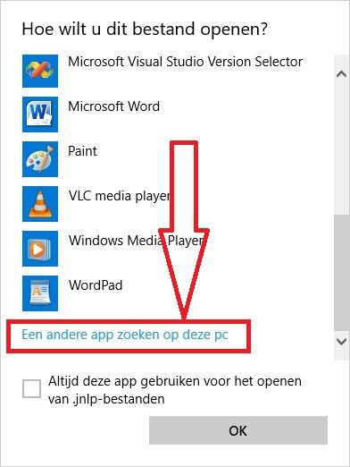.jnlp bestand openen, Windows 10 Help