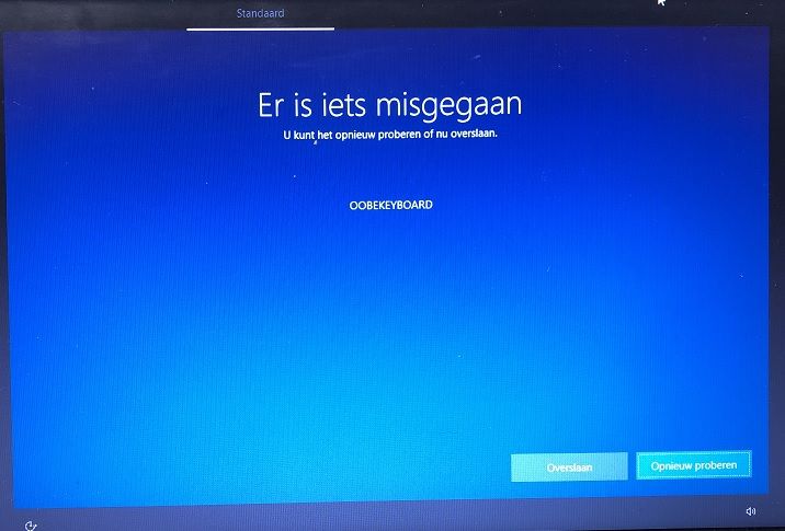 OOBE Errors OOBE Errors