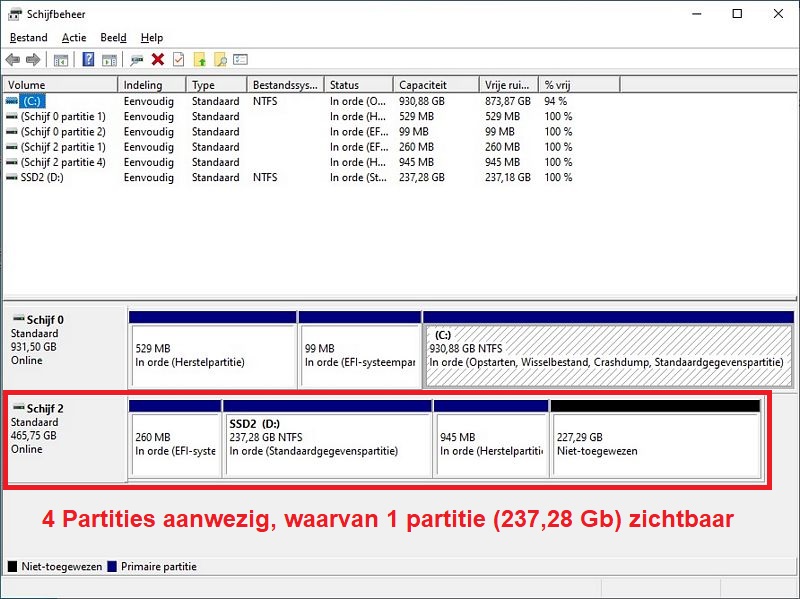Partitie verwijderen, Windows 10 Help