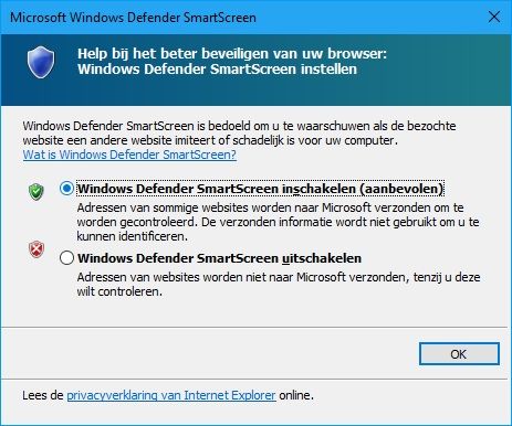 SmartScreen Filter, Windows 10 Help