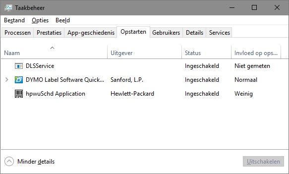 Taakbeheer, Windows 10 Help
