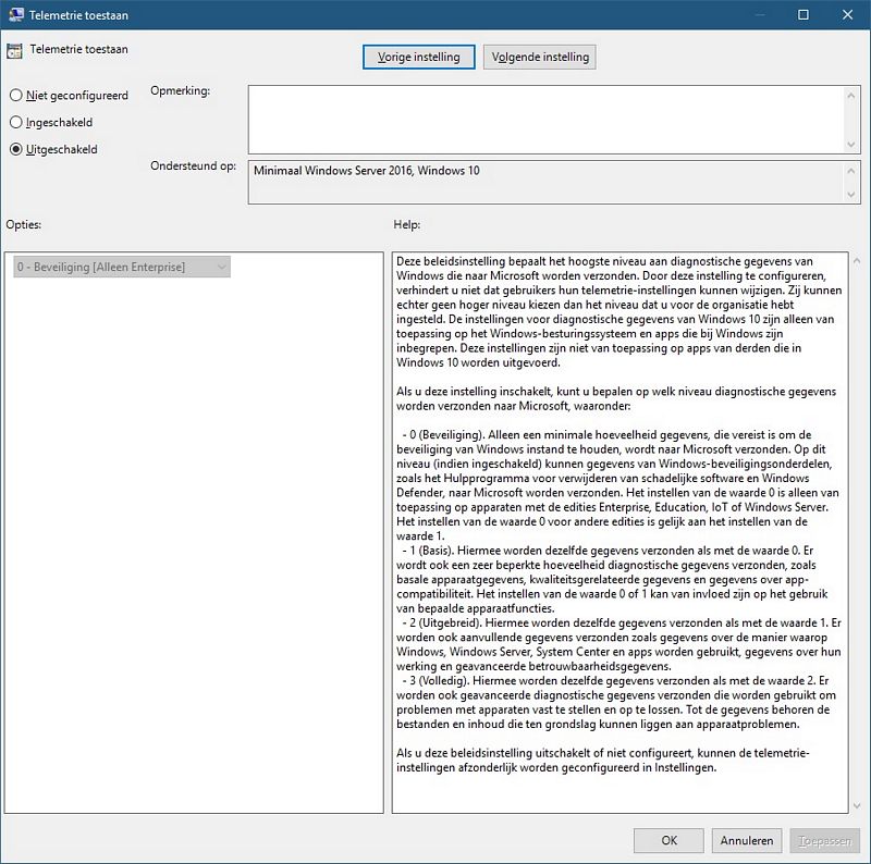 Telemetry, Telemetrie, Connected User Experiences, Windows 10 Help