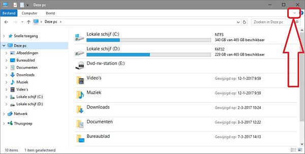 Verborgen bestanden weergeven, zichtbaar maken in Windows 10